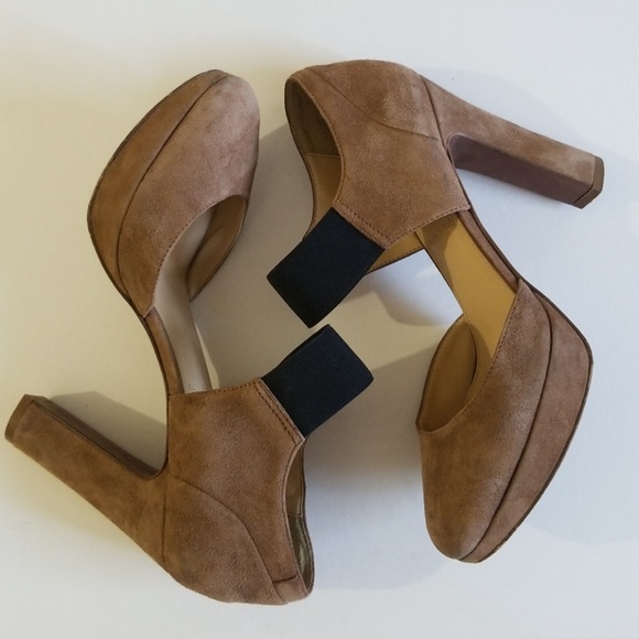 J. Crew | Shoes | J Crew Jayne Tan Suede Platform Heels 55 | Poshmark
